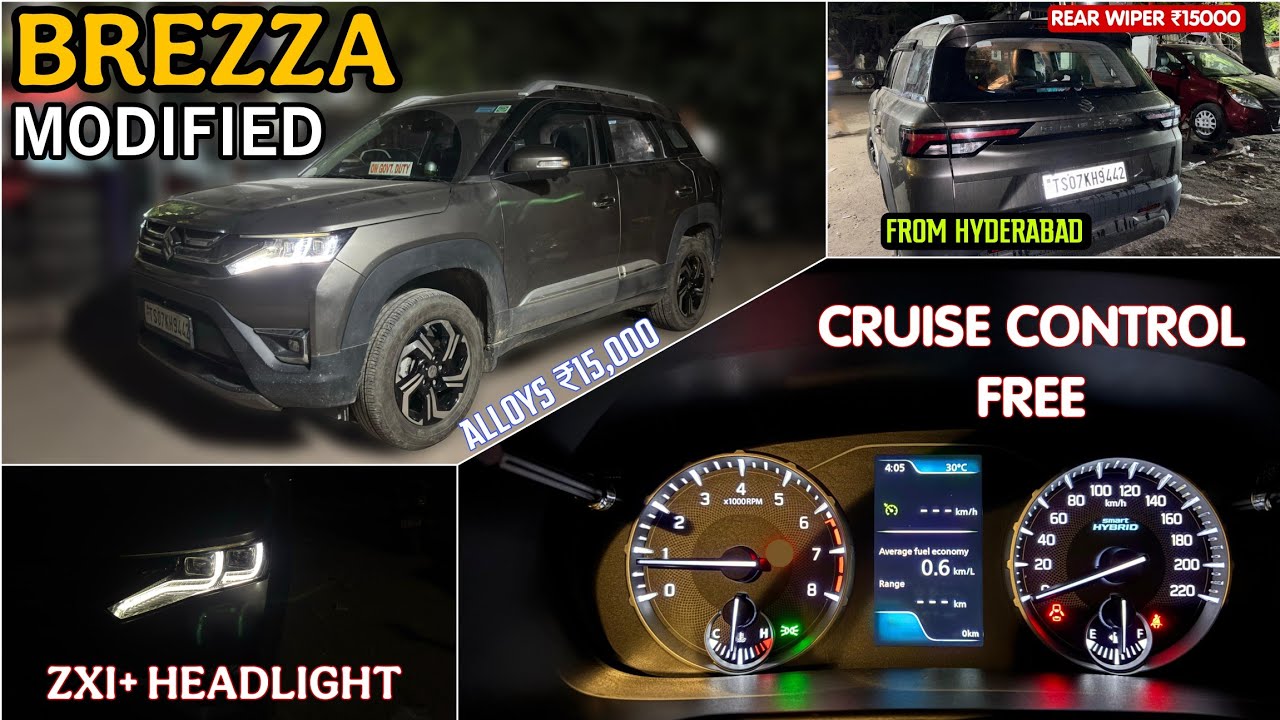 Rear Wiper, Cruise Control & More Maruti Suzuki Brezza Lxi Modified ...