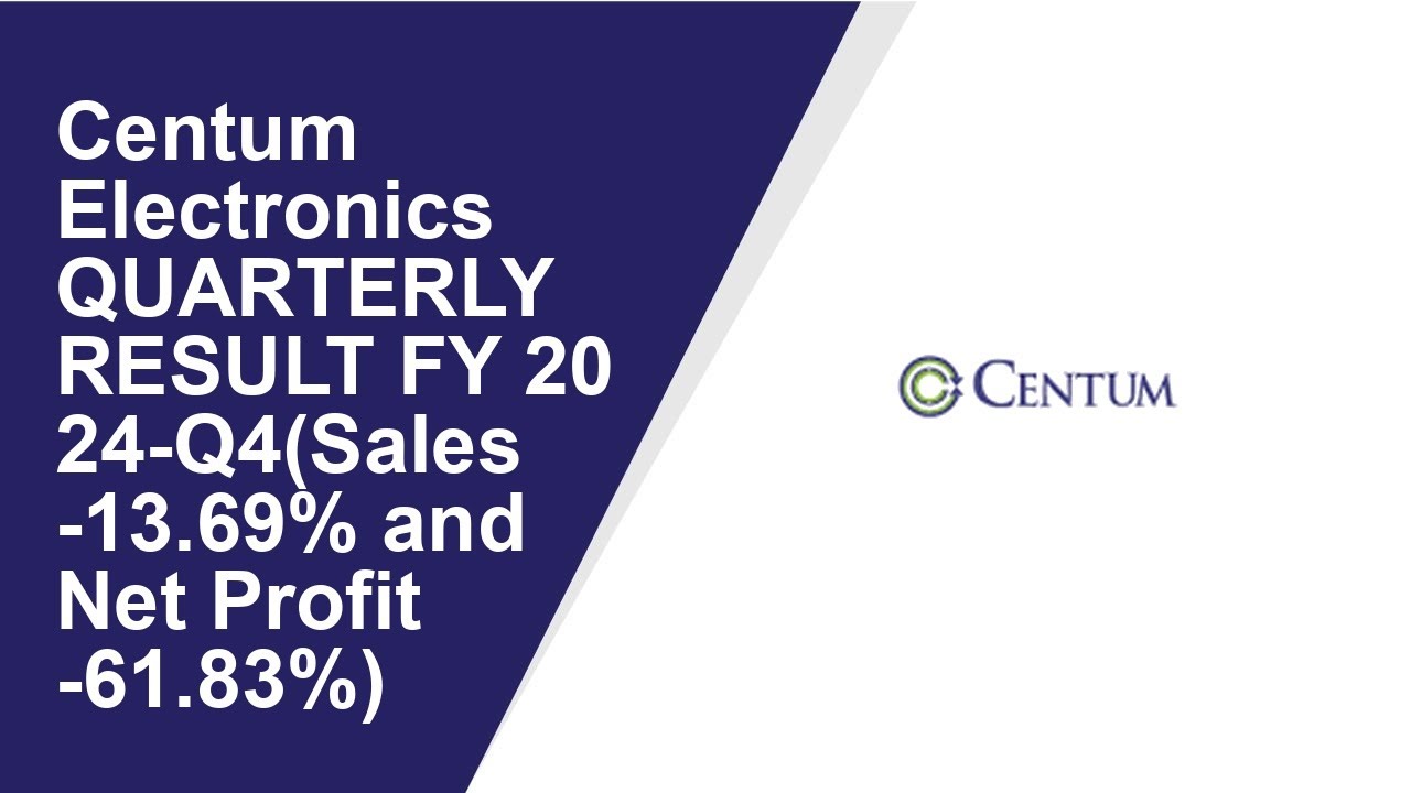 Centum Electronics Quarterly Result | Q4 Result 2024 | Centum ...