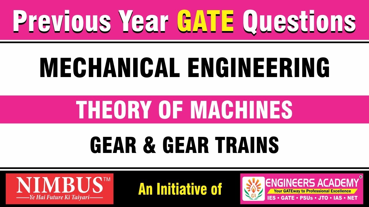 Previous Year GATE Questions | Mechanical Engineering | Theory of ...