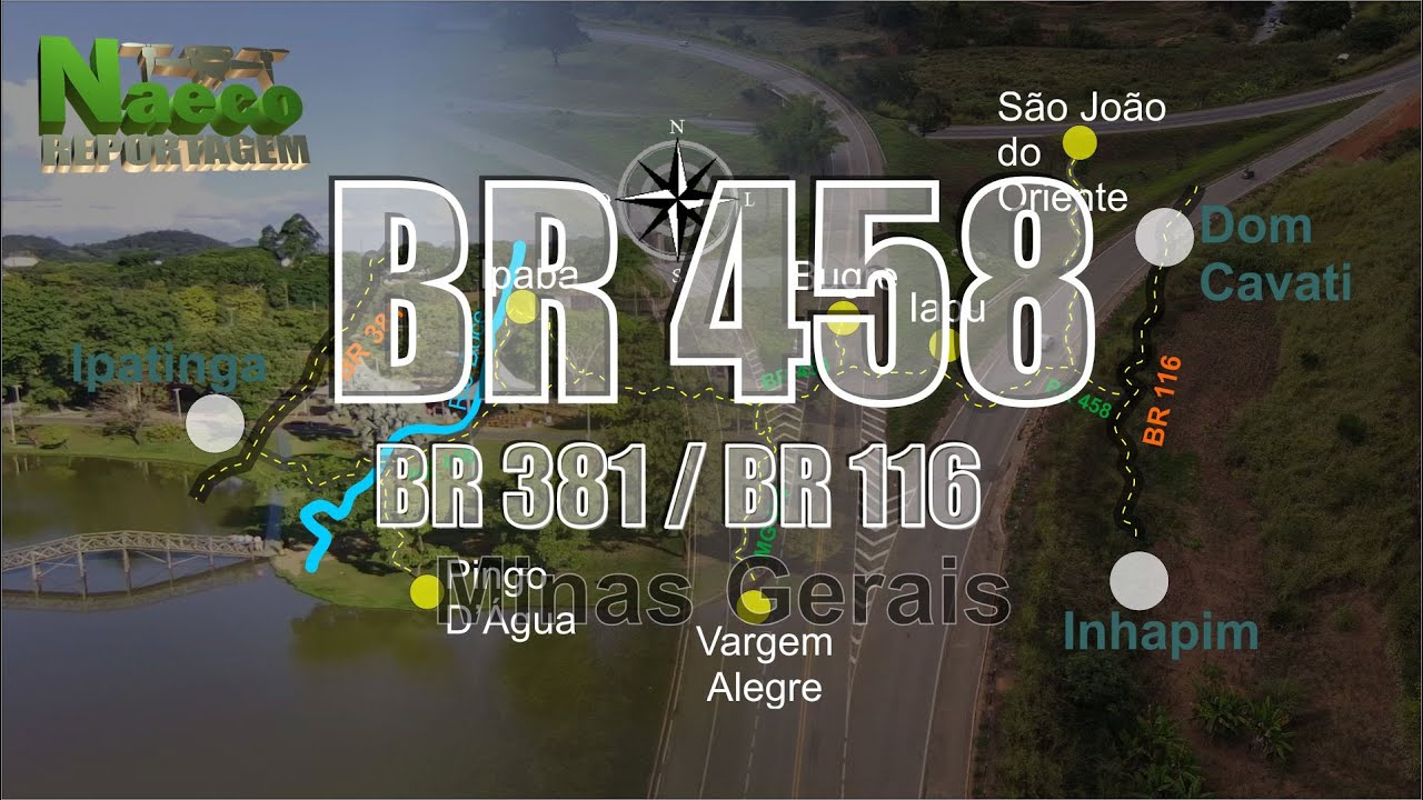 BR 458 – Rodovia que liga a BR 381 a BR 116 - MG - YouTube