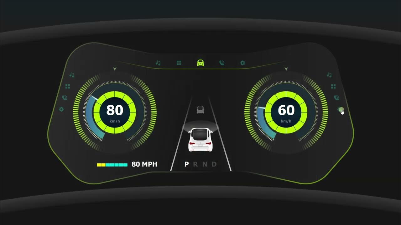 QT QML Digital Car Dashboard with MAP Integration - YouTube