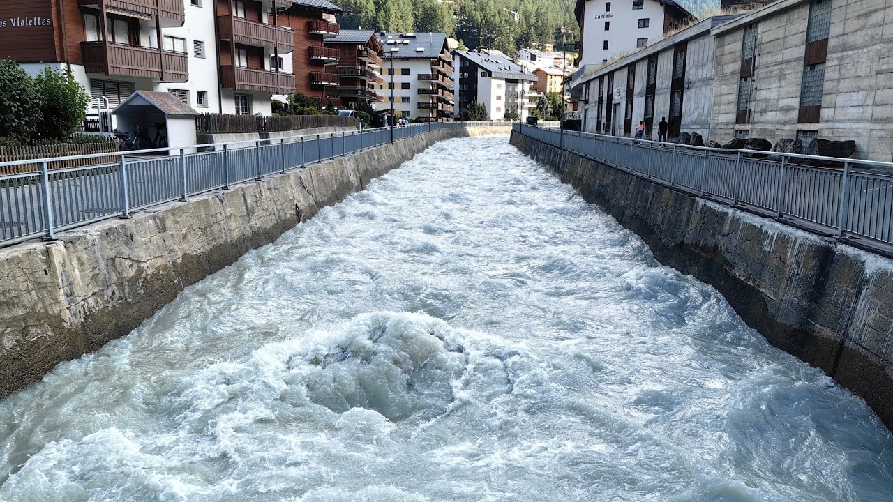 2nd stroll along the Vispa river in Zermatt Switzerland - YouTube