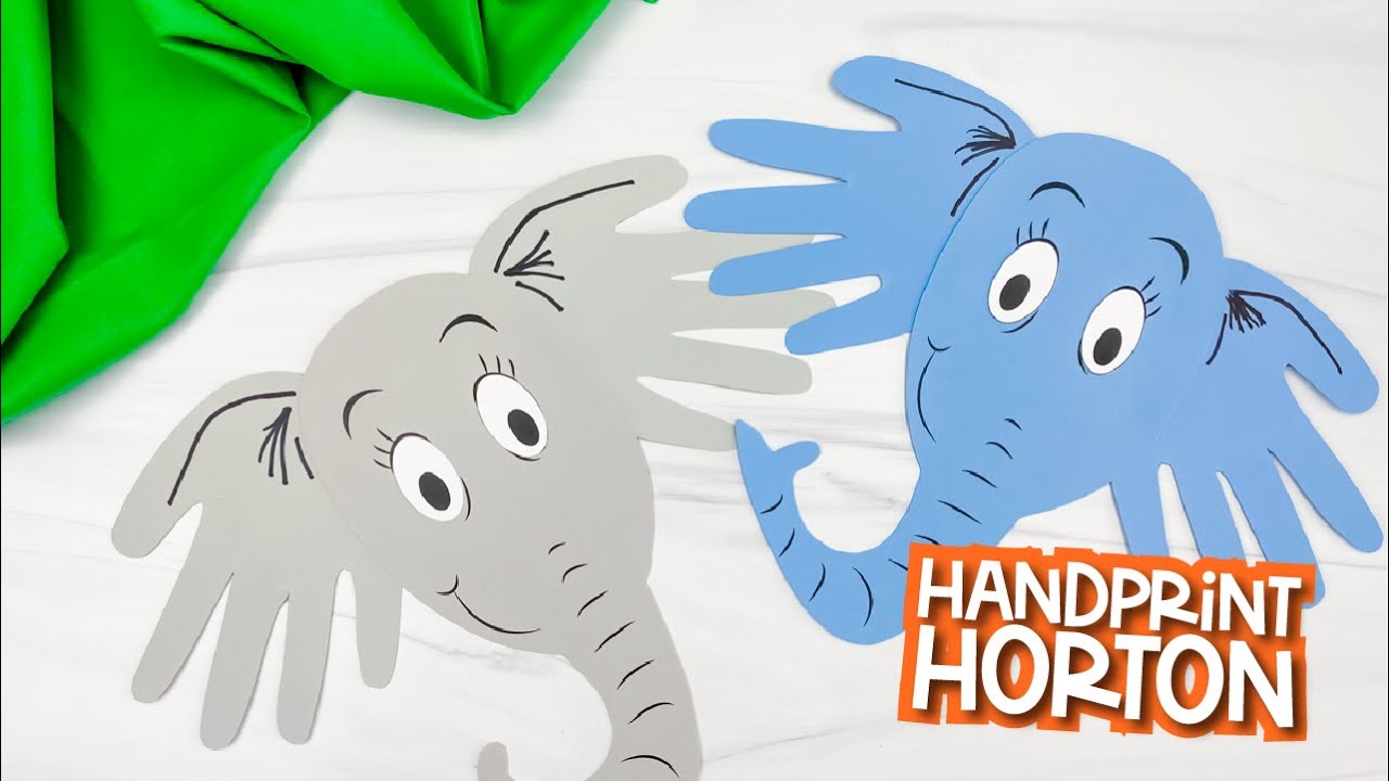 Handprint Horton Hears A Who Craft - YouTube
