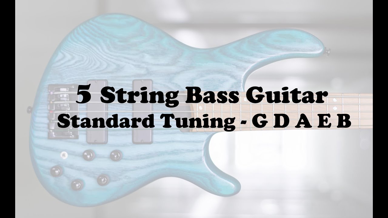 Bass Guitar Tuner - 5 String Standard Tuning G D A E B - YouTube