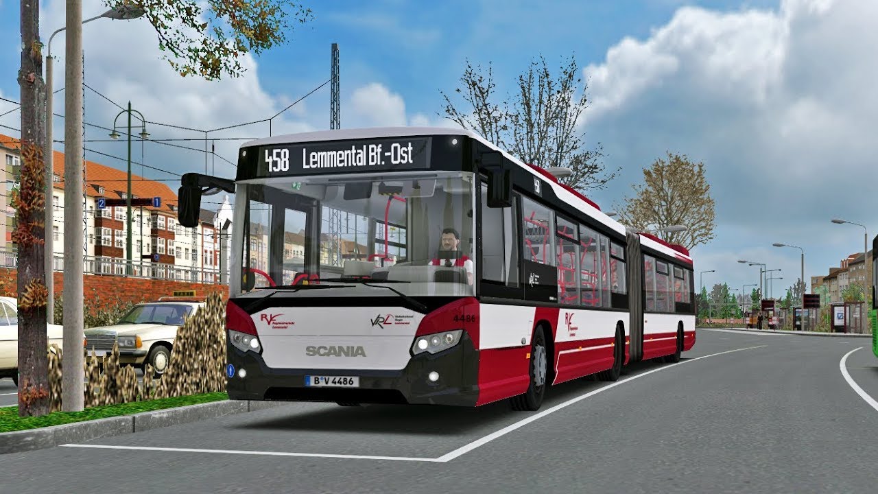 [60FPS] OMSI Lemmental v3 route 458 | Scania Citywide - YouTube