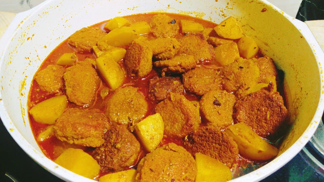 মটর ডালের বড়ার রসা l motor Daler borar dalna recipe l how to make ...