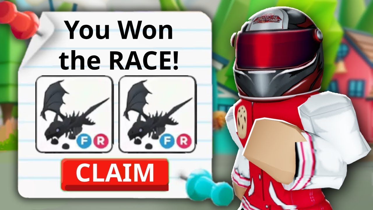 Win The Race Get FREE PETS In Adopt Me! Racing Update - YouTube