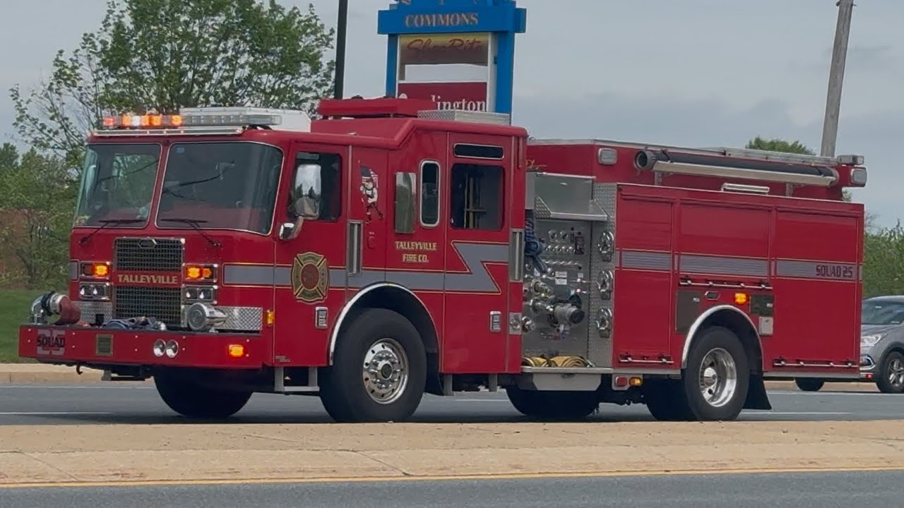Talleyville Fire Company Squad 25 Responding 5-3-25 - YouTube