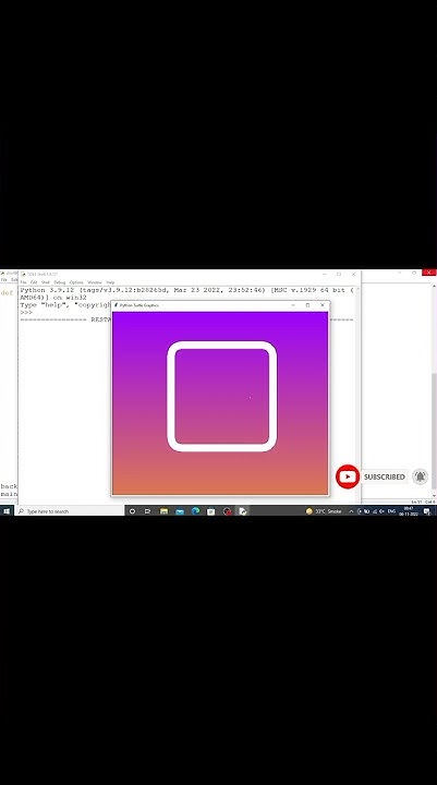 How to draw Instagram Logo Using Python Turtle | shorts video #shorts #viral - YouTube