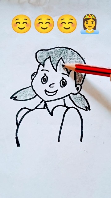 Doraemon ka Chitra step by step/ladki ka Chitra#art #easydrawing # ...
