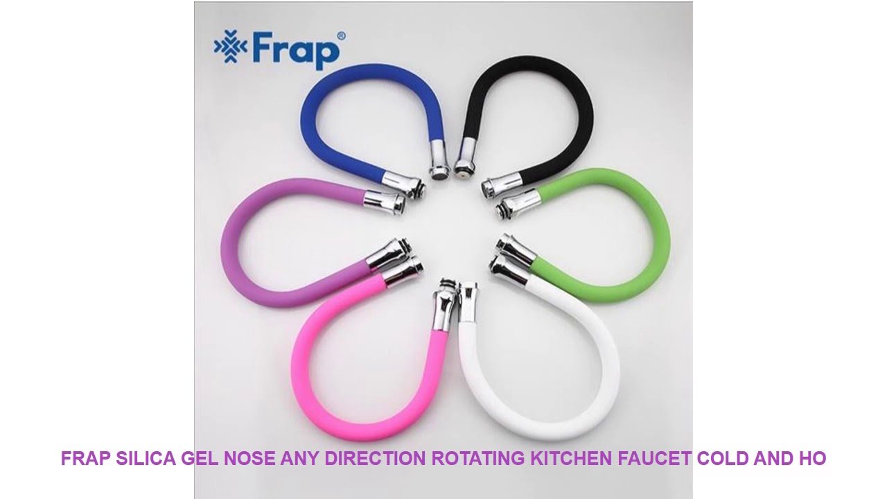 Frap Silica Gel Nose Any Direction Rotating Kitchen Faucet Cold and Ho ...