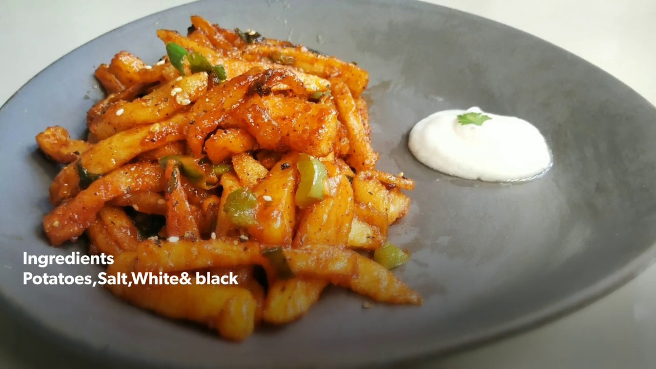 Crispy Street style Honey Chilli Potato/ Crunchy Restaurant style Honey ...