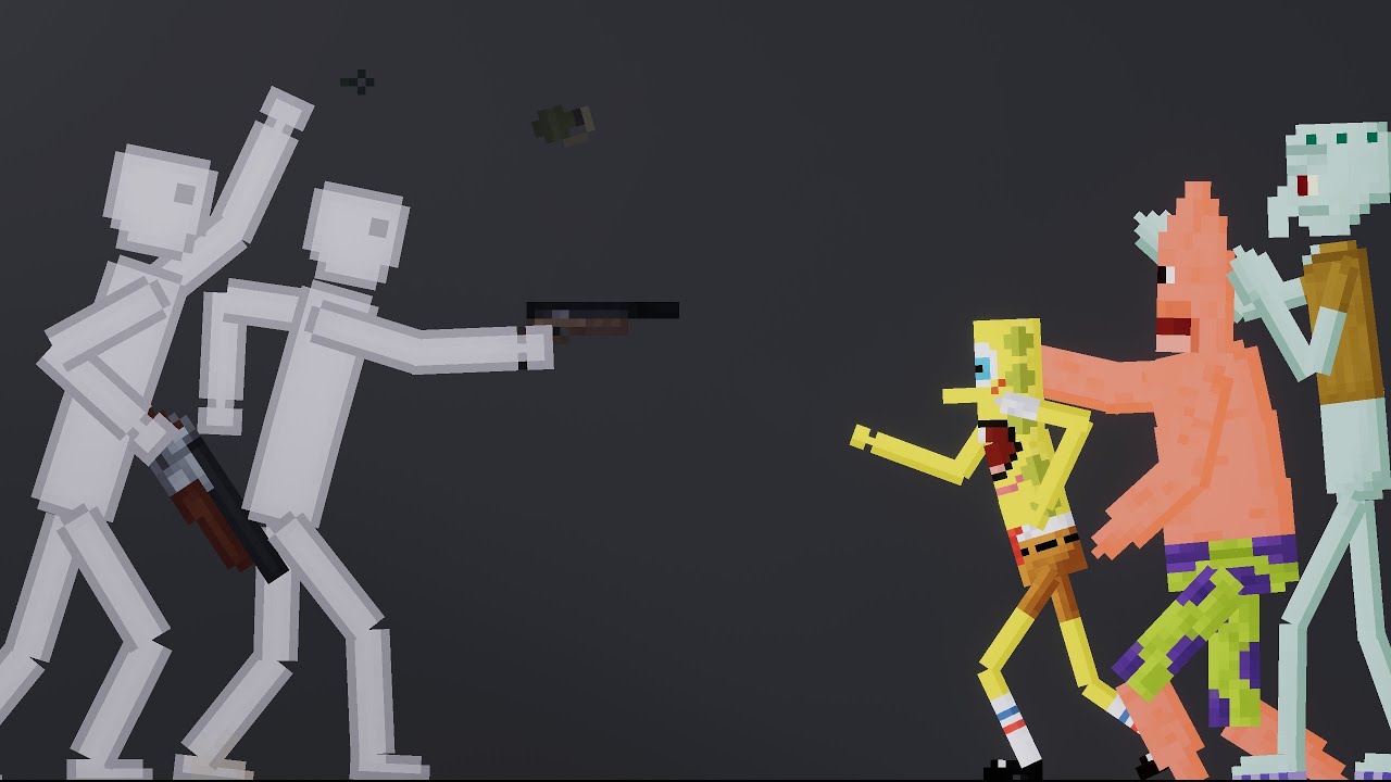 Spongebob, Patrick And Squidward In People Playground - YouTube