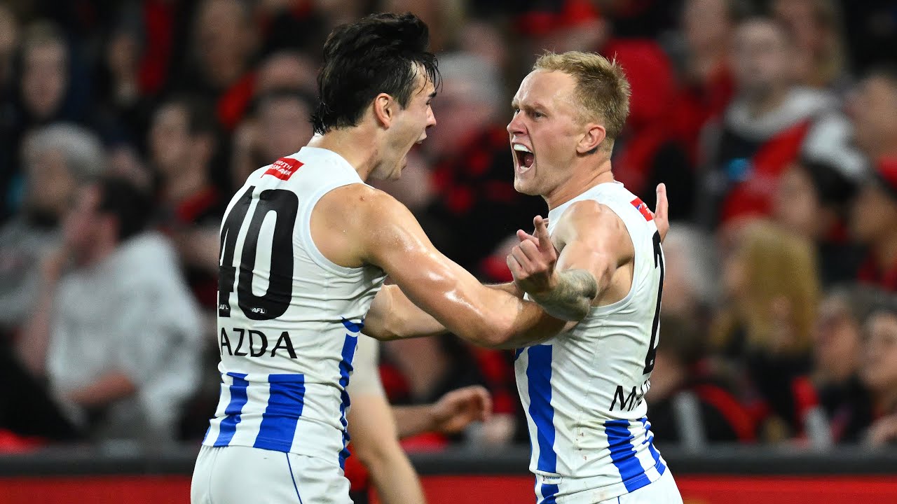 AFL R12 match highlights: Essendon v North Melbourne - YouTube