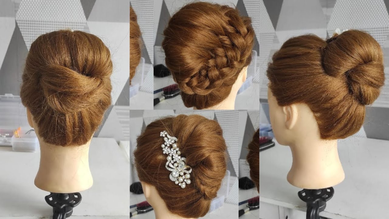 Tutorial 2 gaya Sanggul Modern untuk Pemula - YouTube