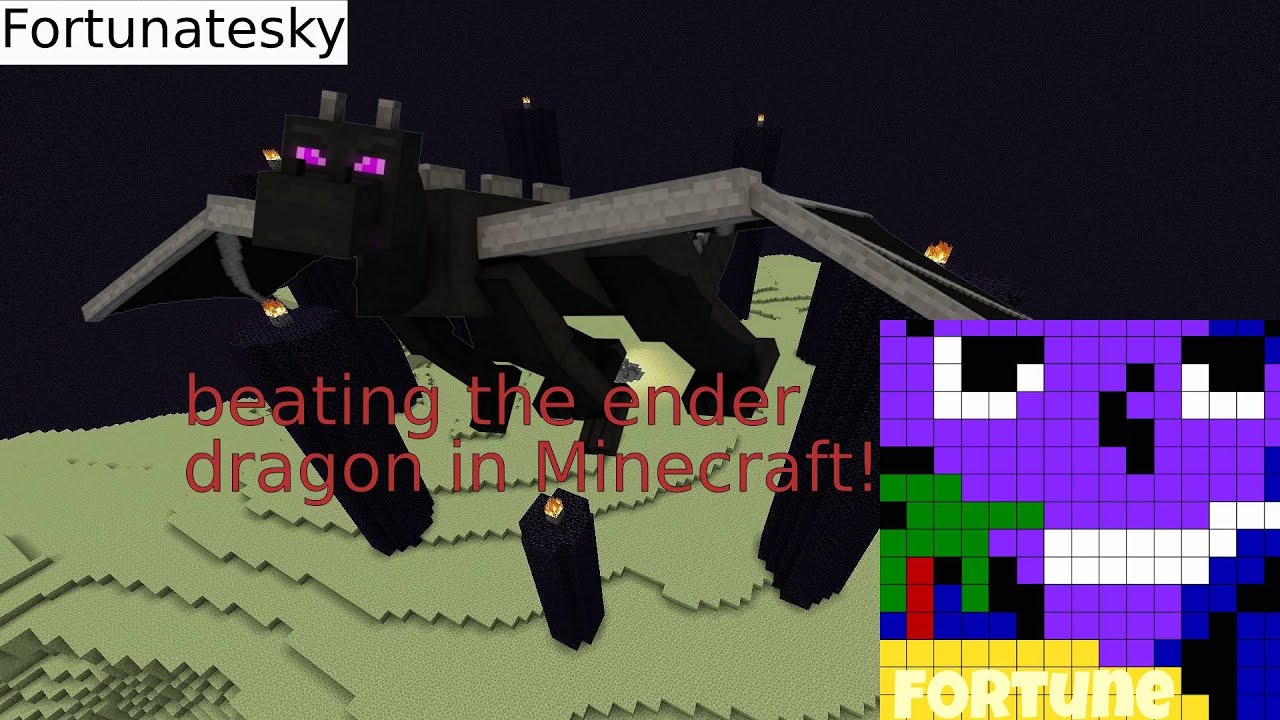 Beating the Ender Dragon in Minecraft! (Practice) - YouTube