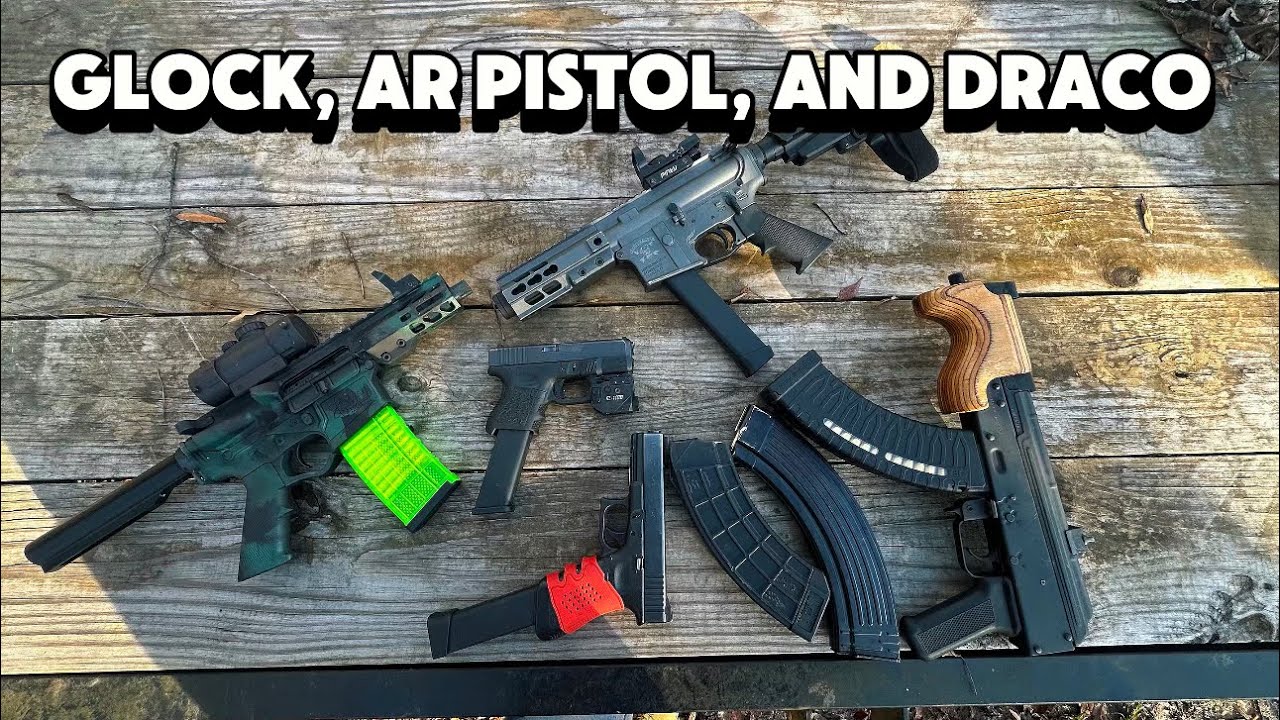 Glocks, Ar Pistols and Draco (We Back 😁🔥) - YouTube