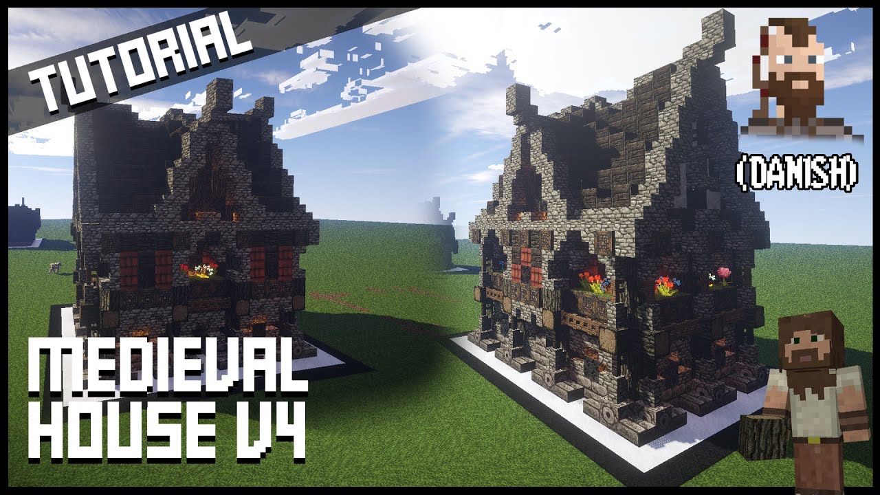 Minecraft Tutorial | Middelalder hus v6 - YouTube