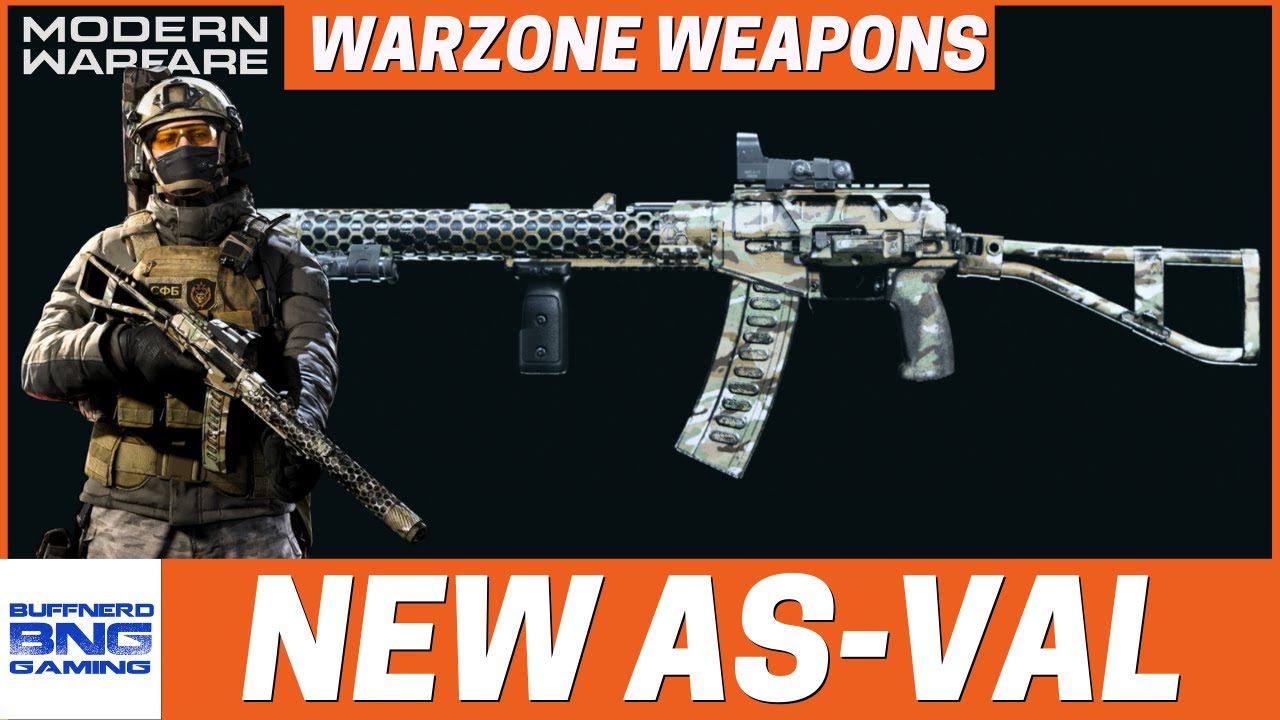 New AS-VAL 9x39 - Warzone Weapons - Call Of Duty Modern Warfare - YouTube