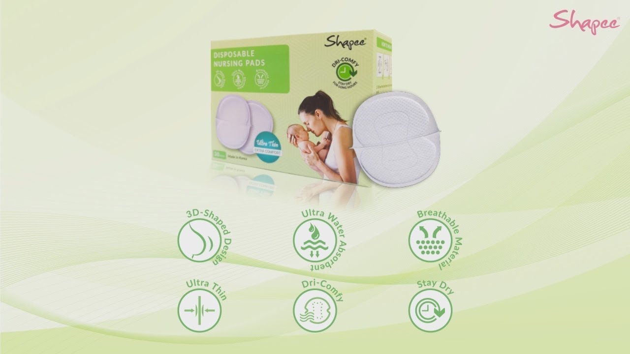 Shapee Disposable Nursing Pad - YouTube