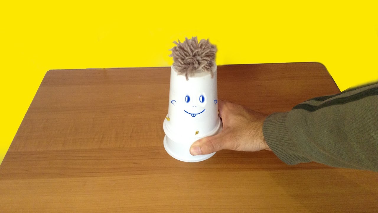 Funny "Jumping" Cup For Kids.DIY - YouTube