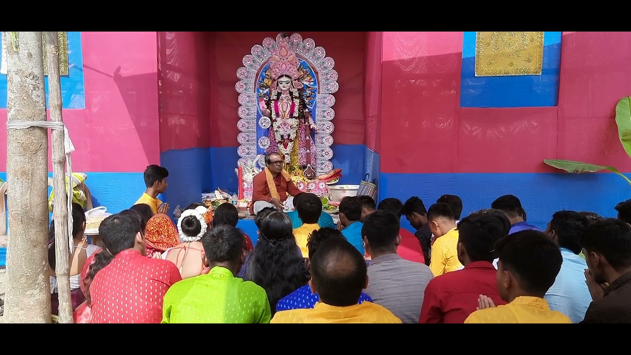 Saraswati pujo 2023 | puspanjali |Korabari (Tarbagan)|Gangnapur|Nadia ...