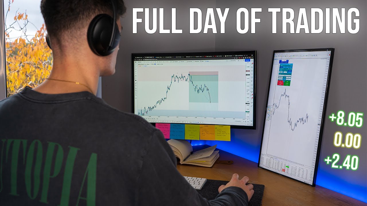 FULL DAY OF TRADING in the Forex Markets with Michael Bamber | EP.2 ...