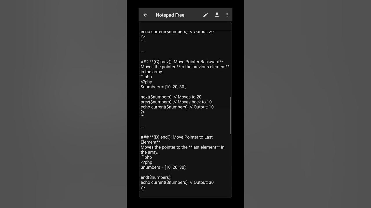 Pointers in PHP | Internal Array Pointers Explained with Examples - YouTube