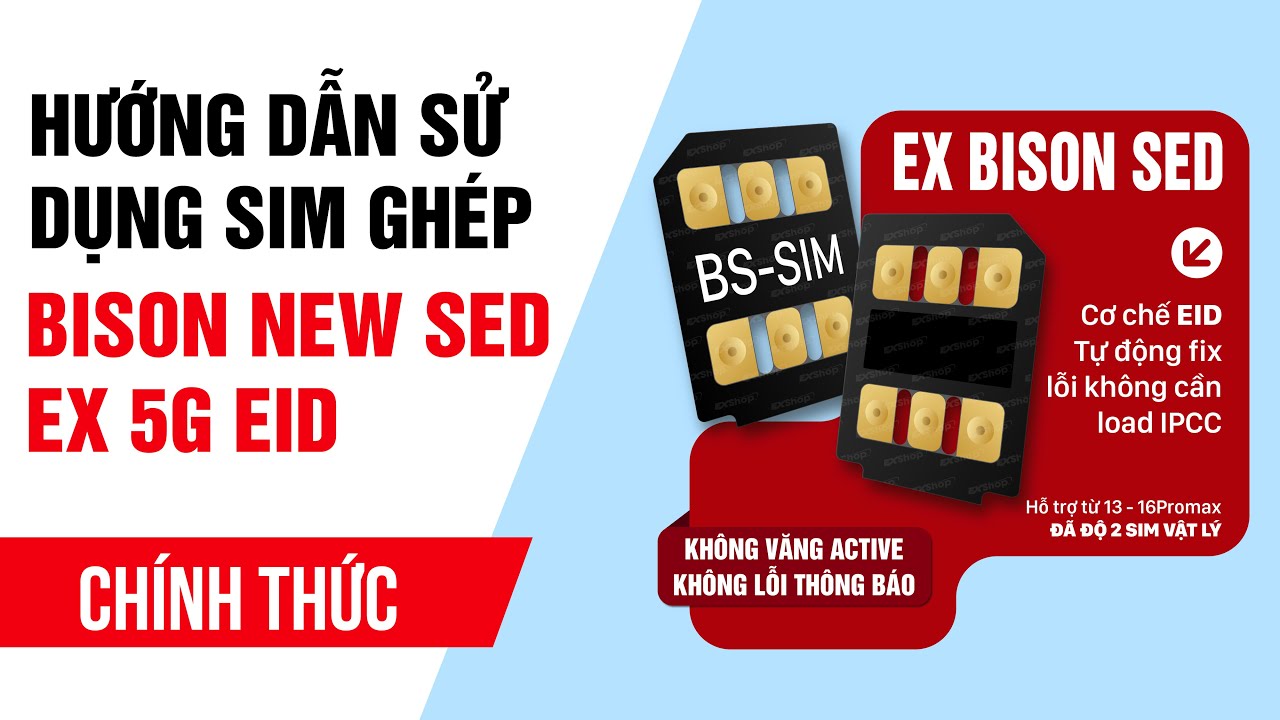 Hướng dẫn sử dụng sim ghép BISON NEW SED - YouTube