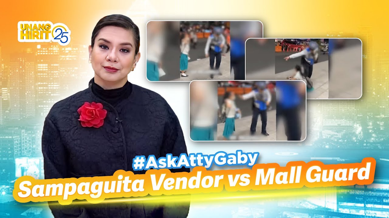 #AskAttyGaby— Sampaguita Vendor vs Mall Guard | Unang Hirit - YouTube