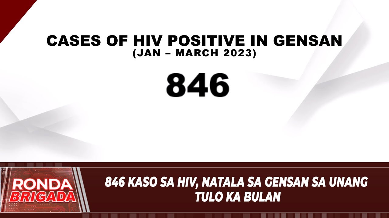 846 kaso sa HIV, natala sa GenSan sa unang tulo ka bulan - YouTube