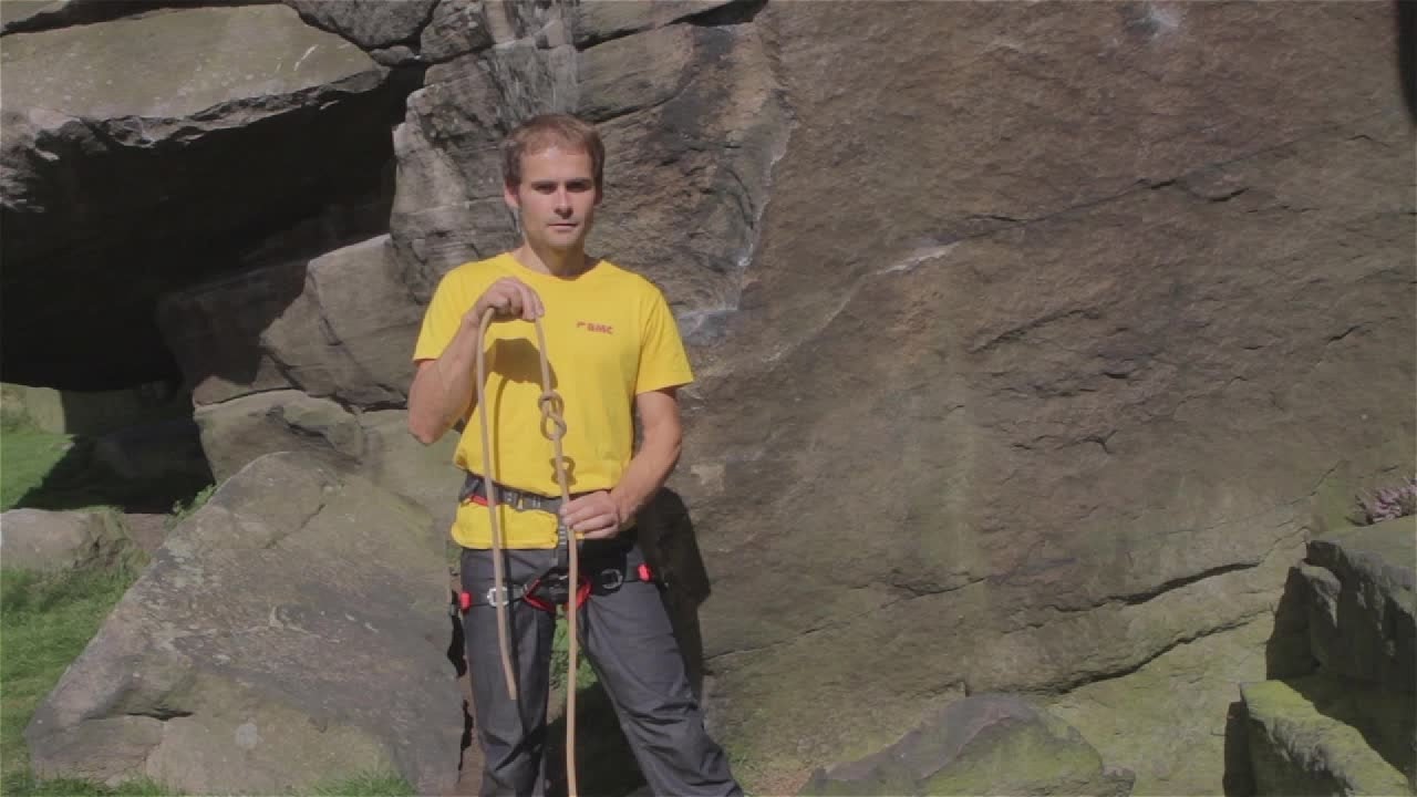 How to attach the rope to your harness - YouTube