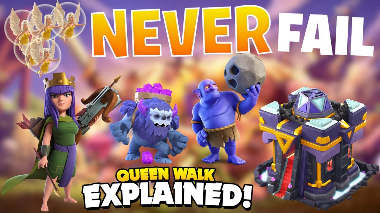 3 Easy Steps to DESTROY Th15 Bases with QUEEN WALK + YETI Combo - YouTube