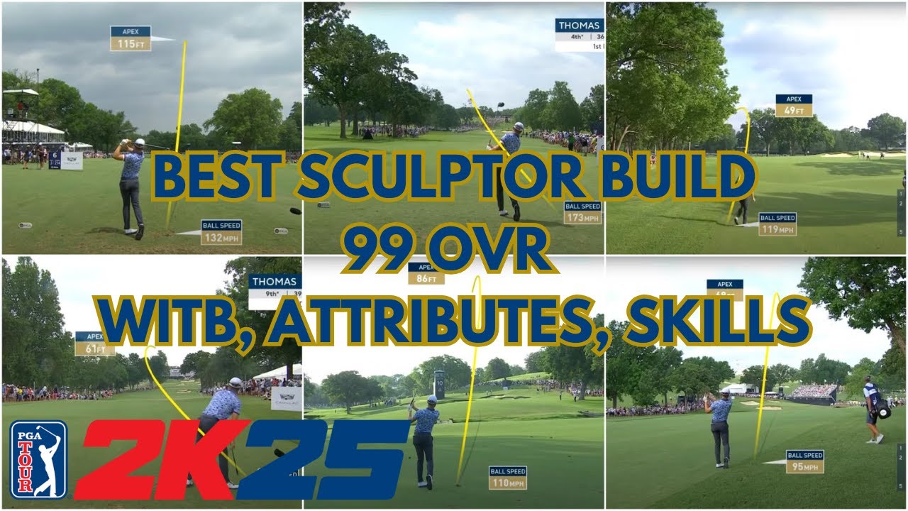 BEST SCULPTOR BUILD IN PGA | WITB, ATTRIBUTES, SKILLS | PGA Tour 2k25 ...