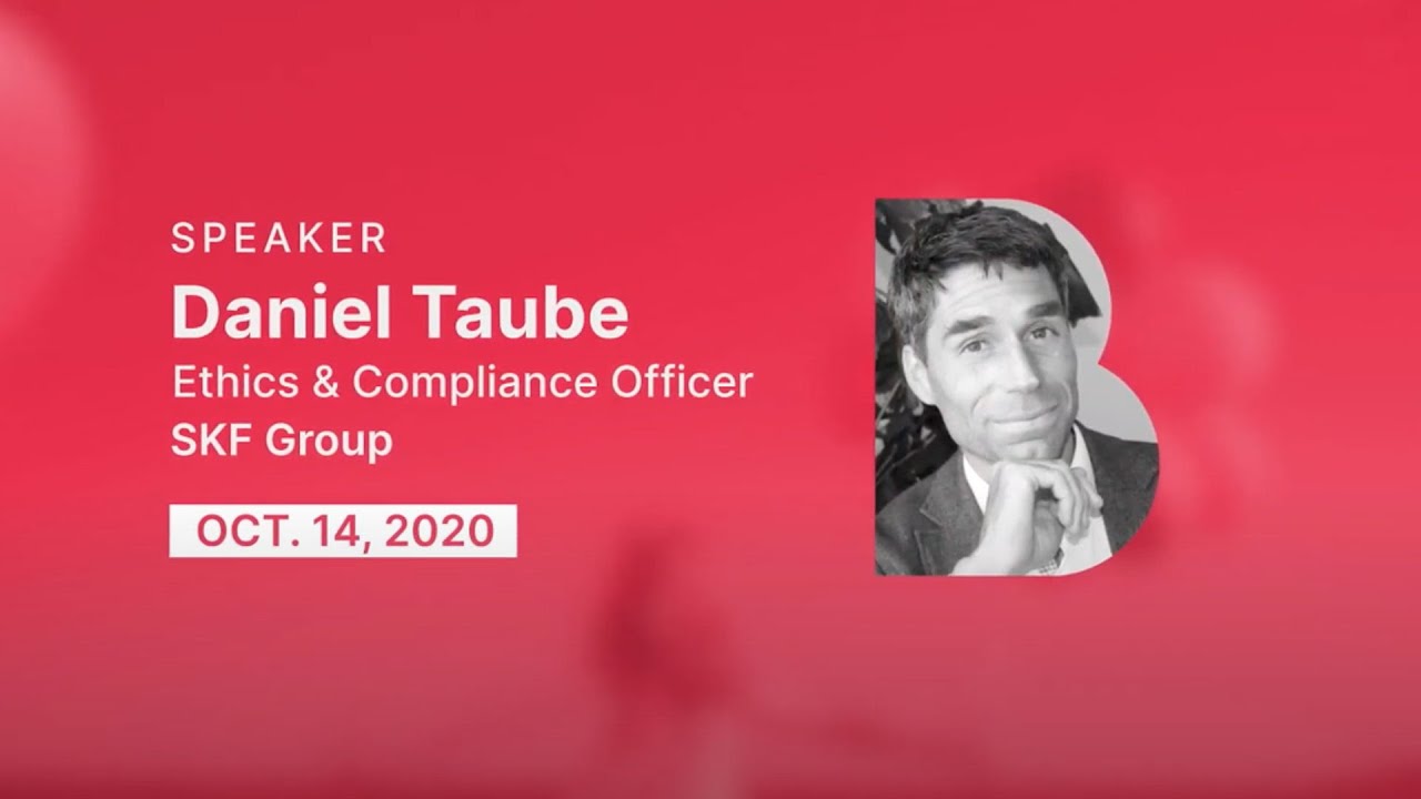 Daniel Taube, Group Ethics & Compliance Officer, SKF, in an interview from the Brighthood ...
