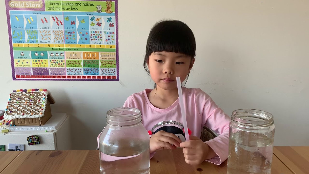 Kids experiment: hot water goes up and cold water goes down - YouTube