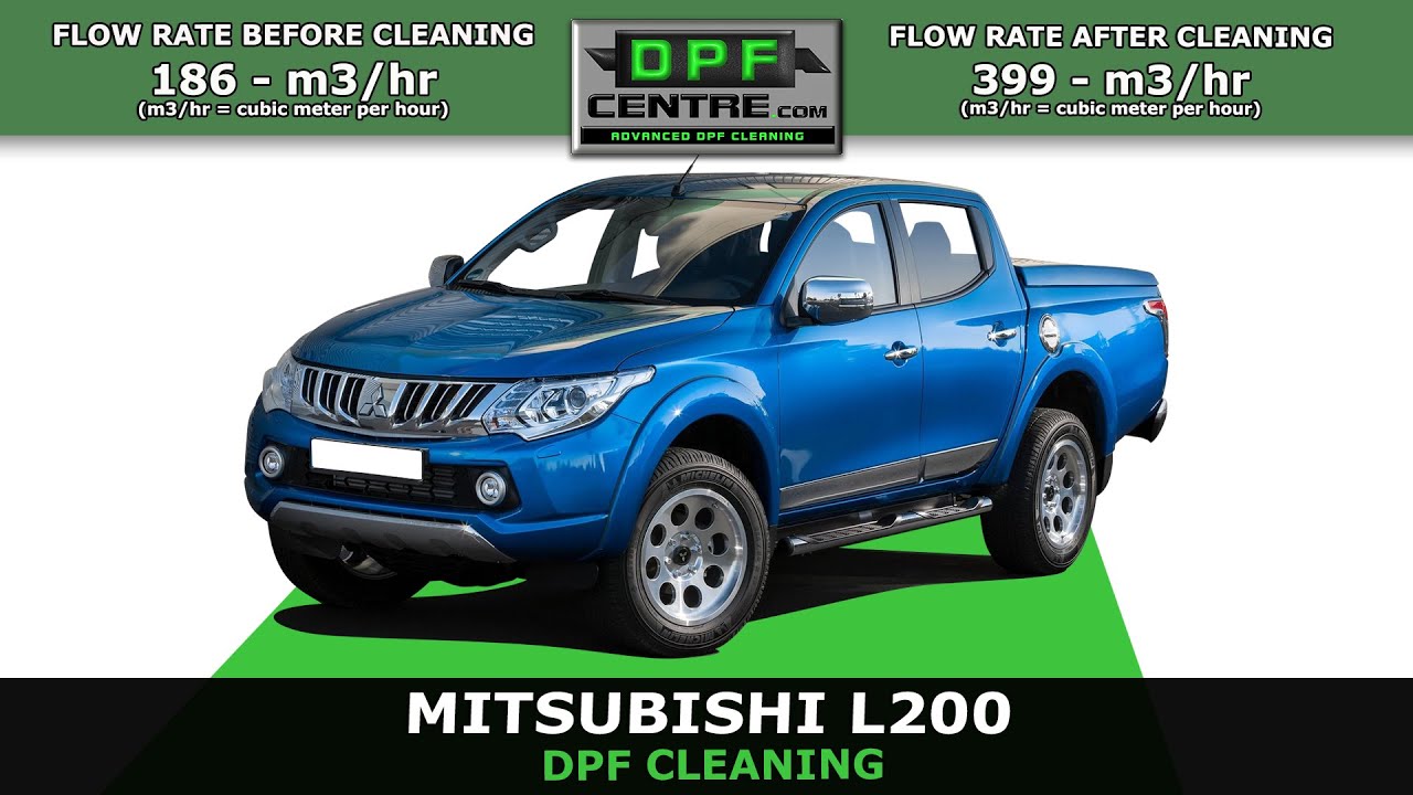Mitsubishi L200 Truck DPF Clean - YouTube
