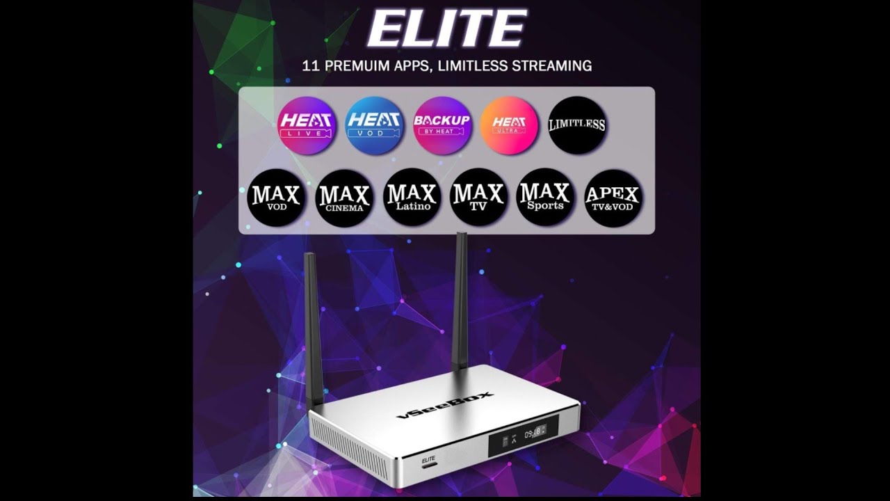 VSEEBOX ELITE fully loaded device newest device out on market - YouTube