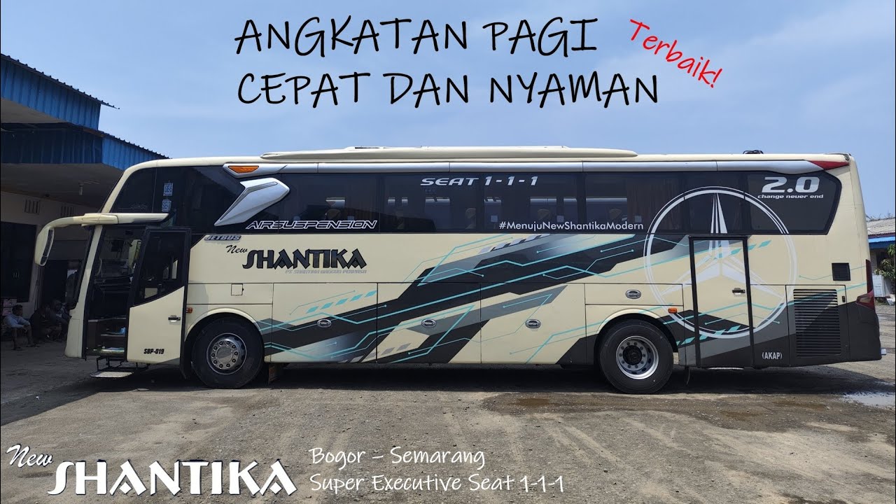 Pesona Pelari Pagi Muria Raya! Trip Report Bus New Shantika Super ...