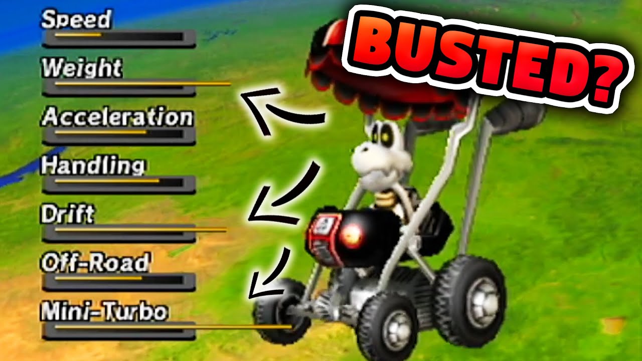 Completely BUSTED Stats on Baby Booster in Mario Kart Wii - YouTube