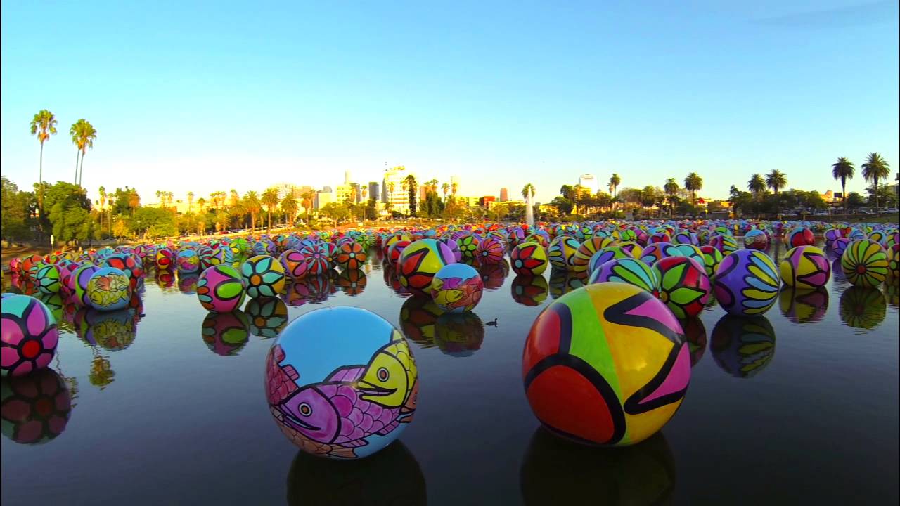 SPHERES ART INSTALLATION EXTENDED UNTIL CicLAvia! - YouTube