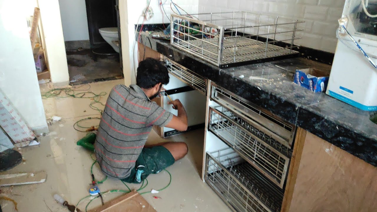 kitchen work process..| Kitchen making - YouTube