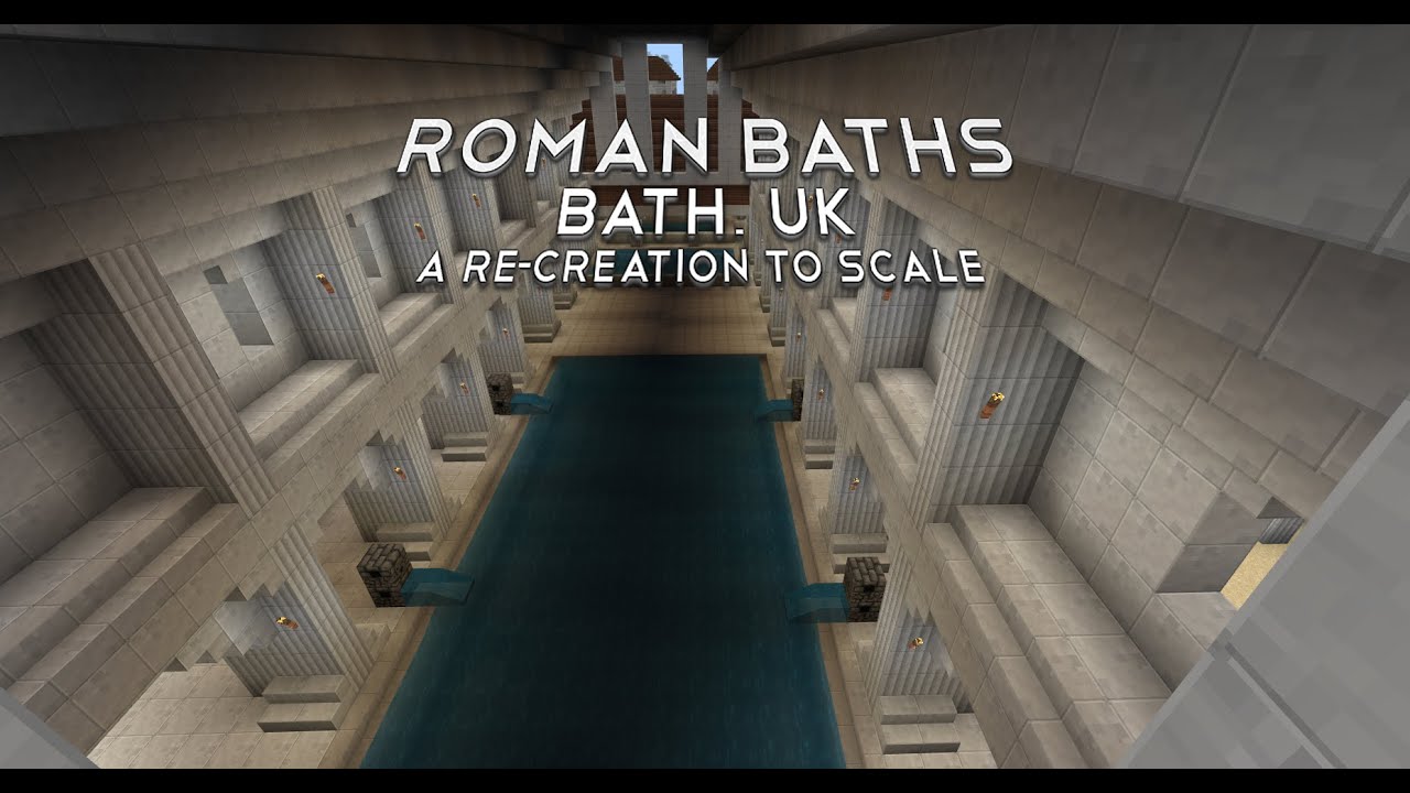 Roman Baths (A Minecraft Re-creation) - YouTube