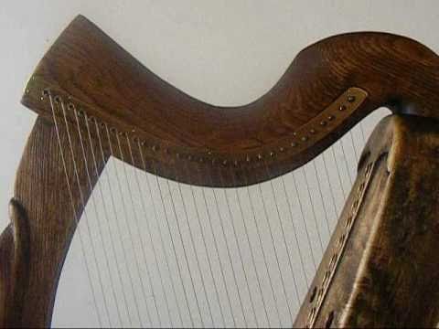 Trinity College Replica Harp - Clarsach - Wire Strung Harp - YouTube