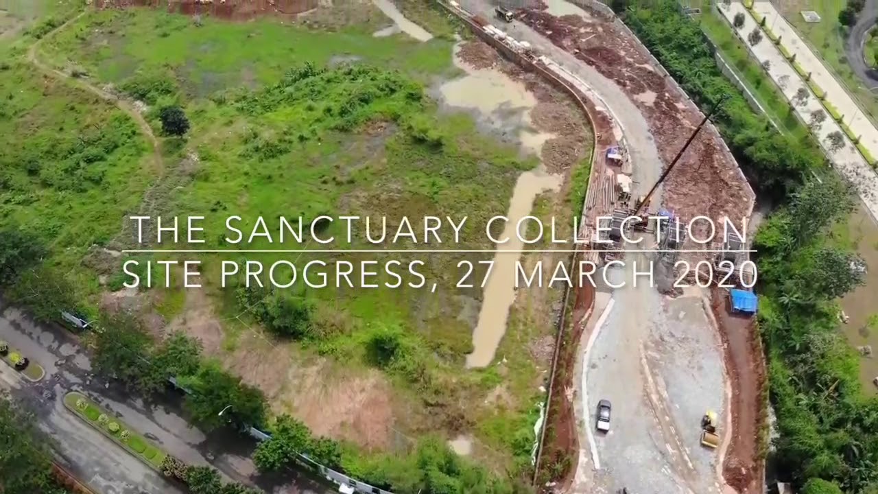 Progres pembangunan rumah mewah di cluster premium the sanctuary ...