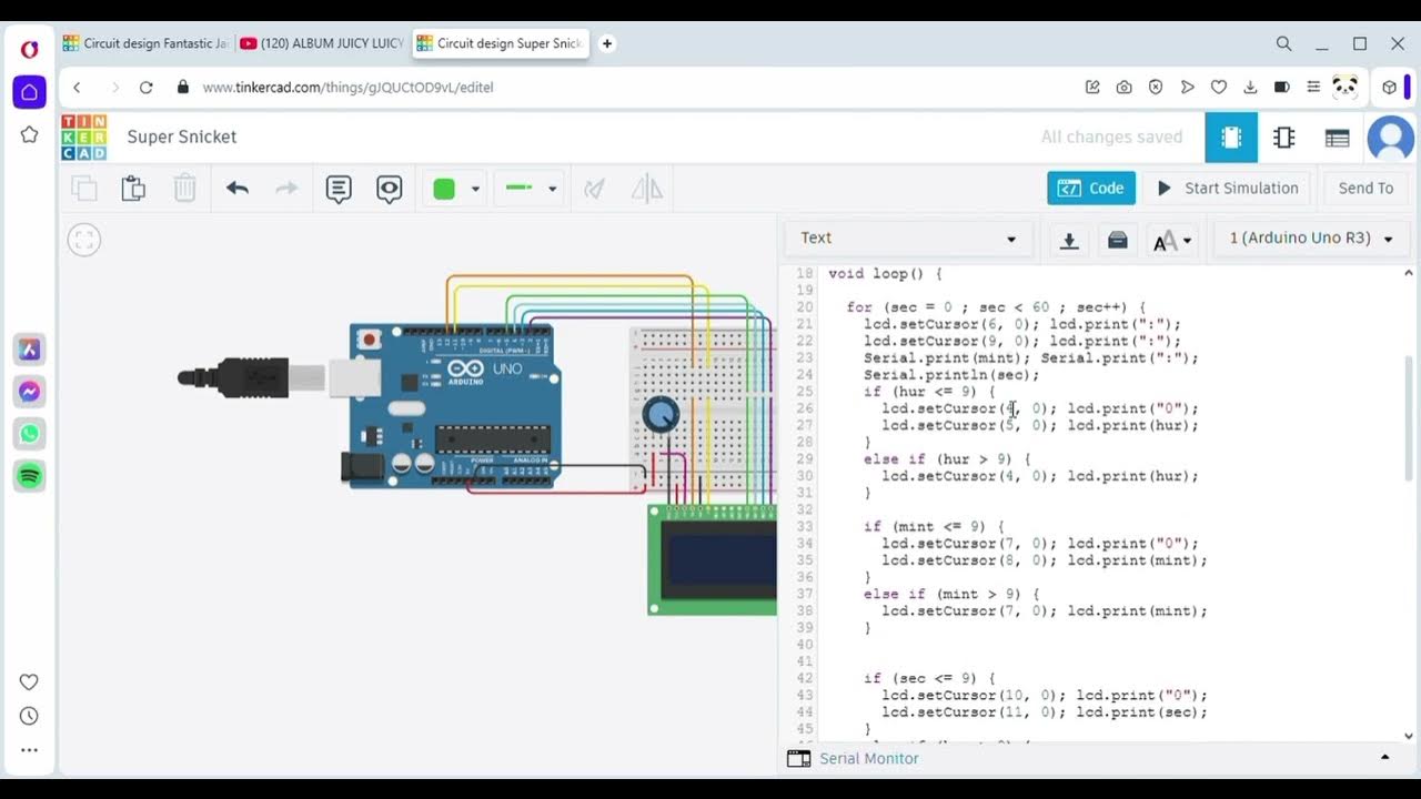 SIMULASI JAM DIGITAL ARDUINO MENGGUNAKAN TINKERCAD #tugaskuliah - YouTube