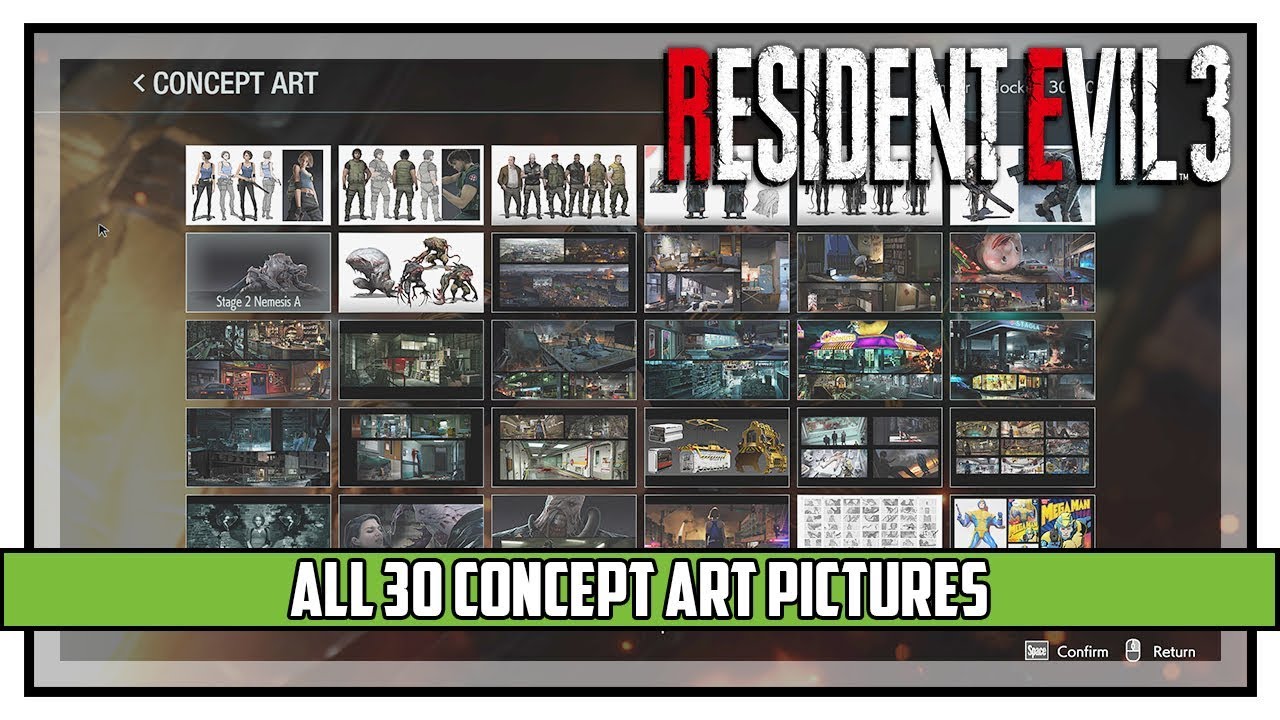 Resident Evil 3 Remake All Concept Art Showcase - YouTube