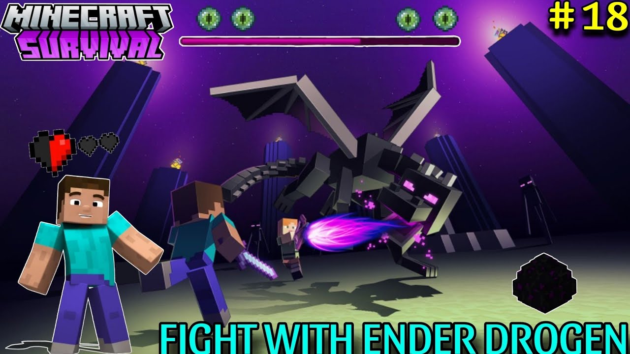 CAN I DEFECT A ENDER DROGEN IN MINECRAFT SURVIVAL ? || MINECRAFT ...