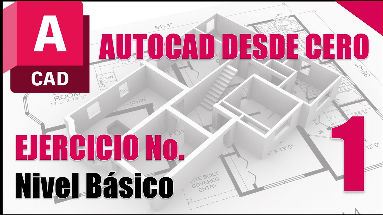 AutoCAD Ejercicio 1 (Nivel Básico) - YouTube