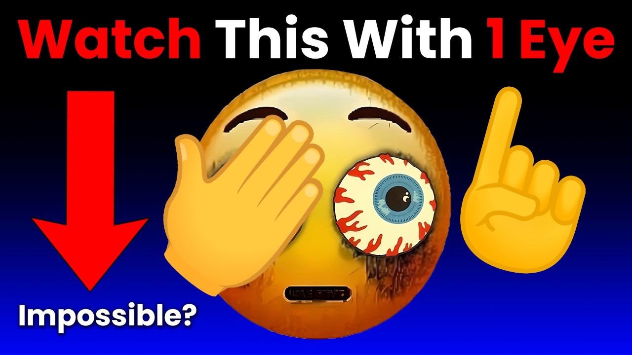 Watch This Video With ONLY 1 EYE! 🤩 - YouTube